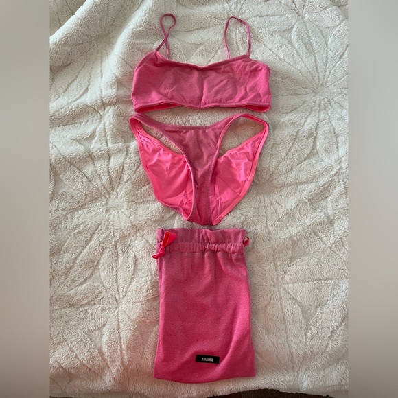 triangl swimwear | Swim | Pink Sparkle Triangl Bikini | Poshmark